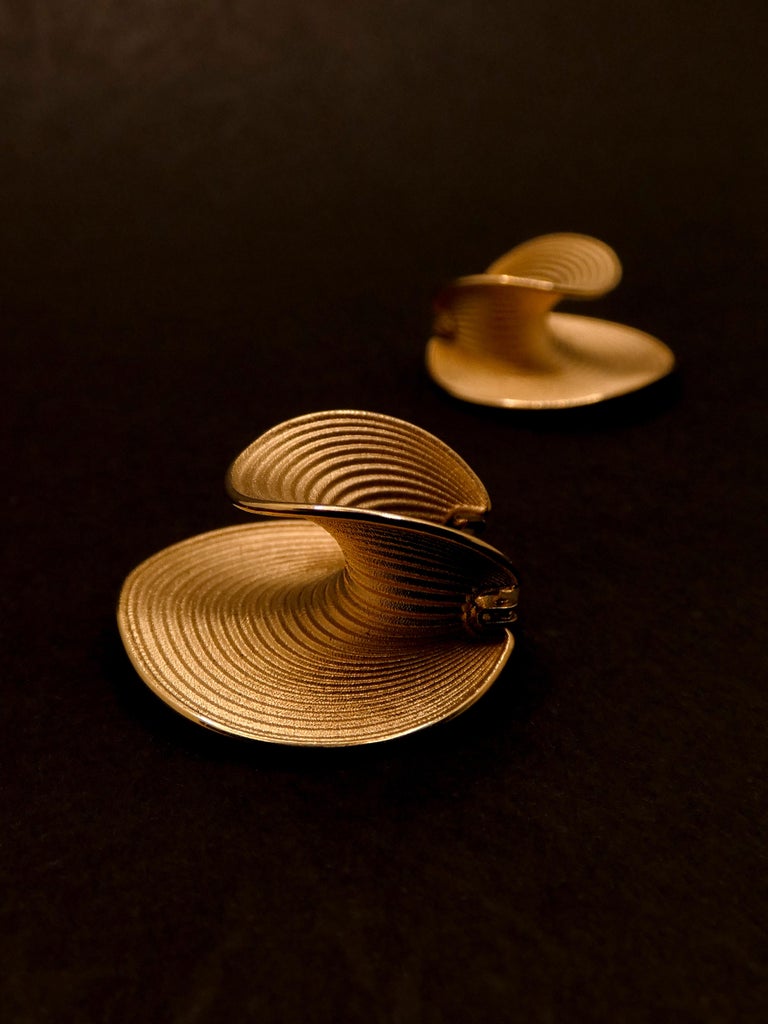 18k Gold Hoop Earrings, Oltremare Gioielli Gold Earrings Made in Italy ...