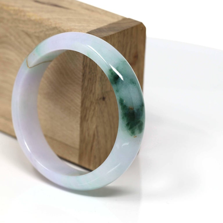 18k Gold Inlaid Real Jadeite Jade Bangle Bracelet #446 For Sale at 1stDibs