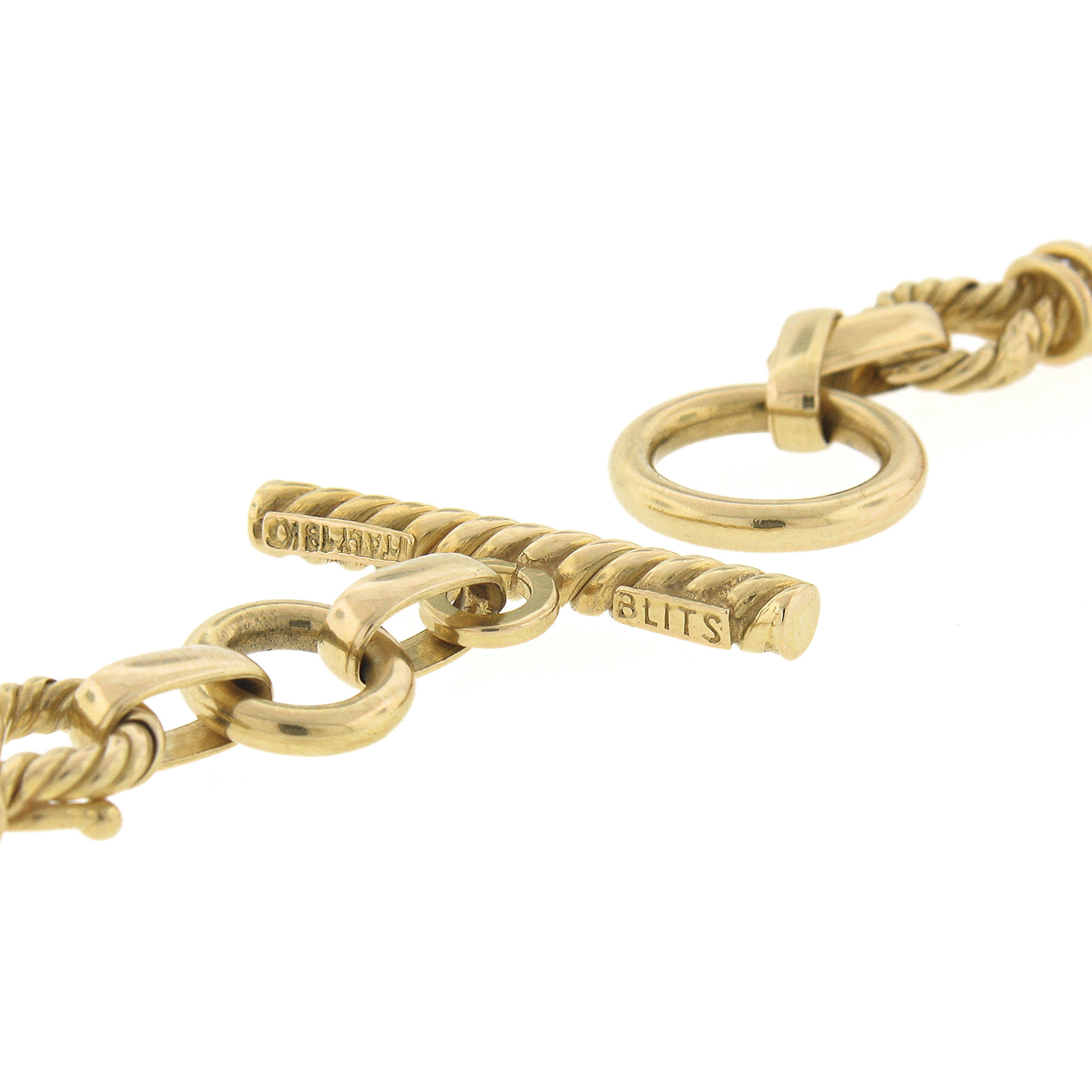 18K Gold Polished Round and Braided Cable Figure 8 Link Chain Necklace ...