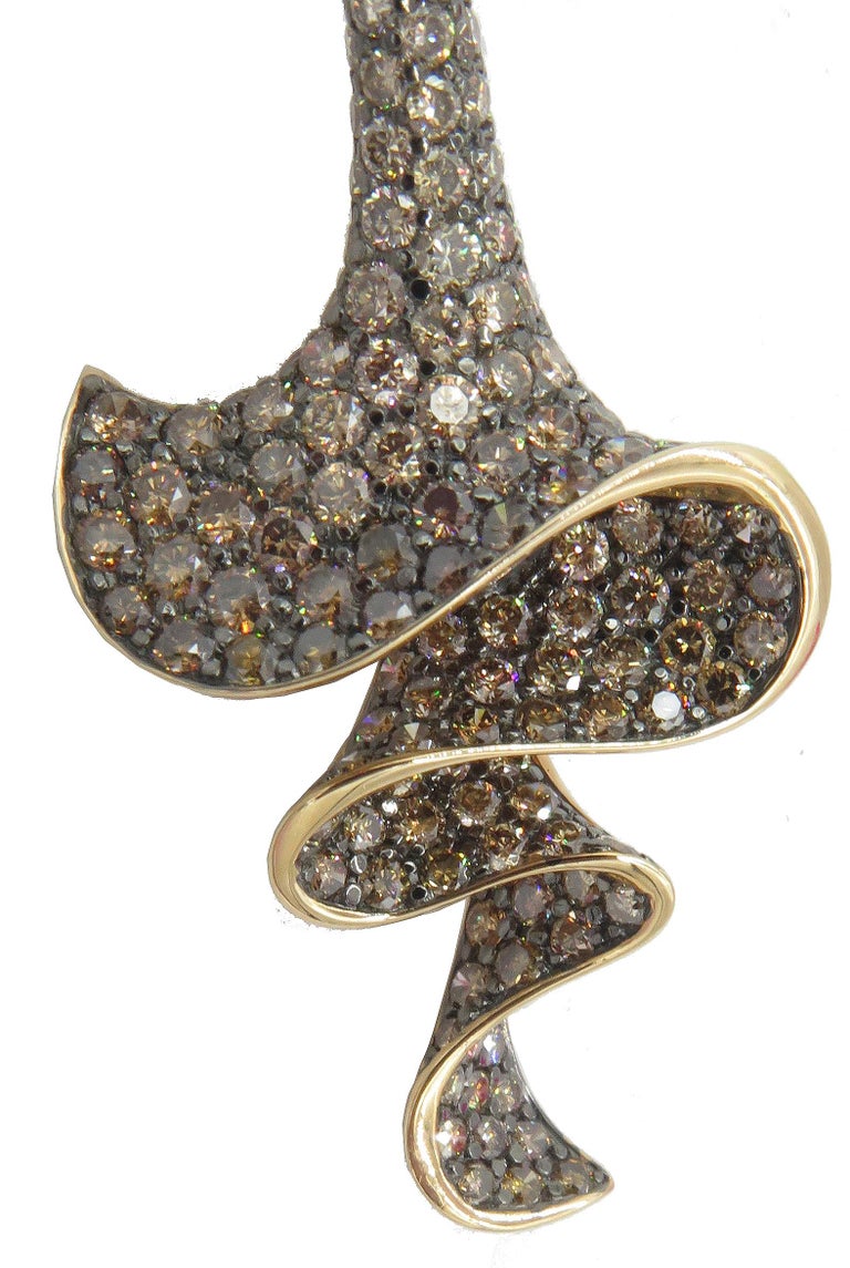 18 Karat Gold Rodney Rayner Diamond "Truffle" Collection Earrings For ...