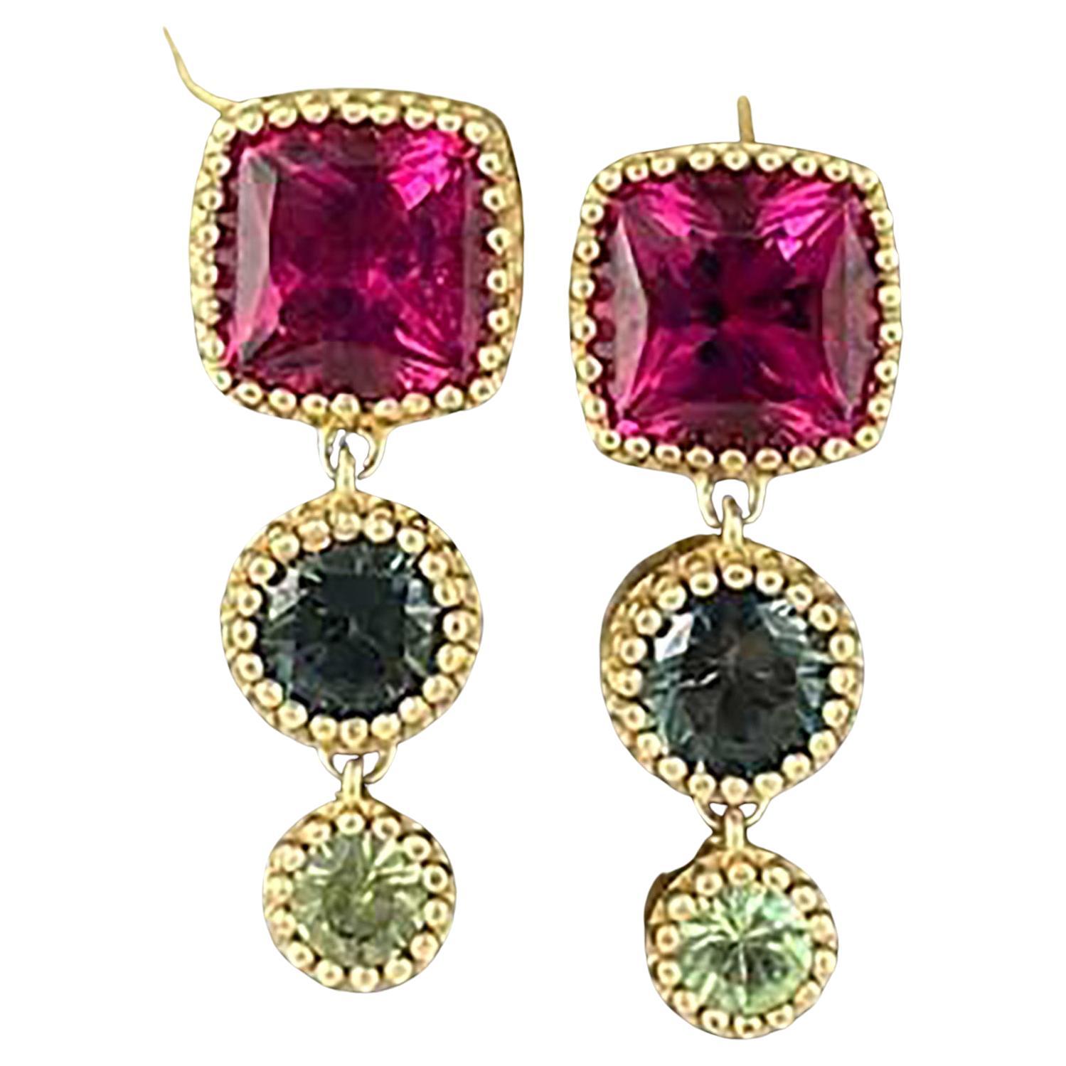 Catalan Style 18K and Garnet Earrings For Sale (Free Shipping) at ...