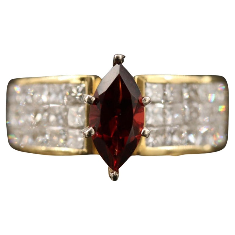 Customizable 18K Gold Ruby Wedding Ring, Ruby Engagement Ring For Sale ...