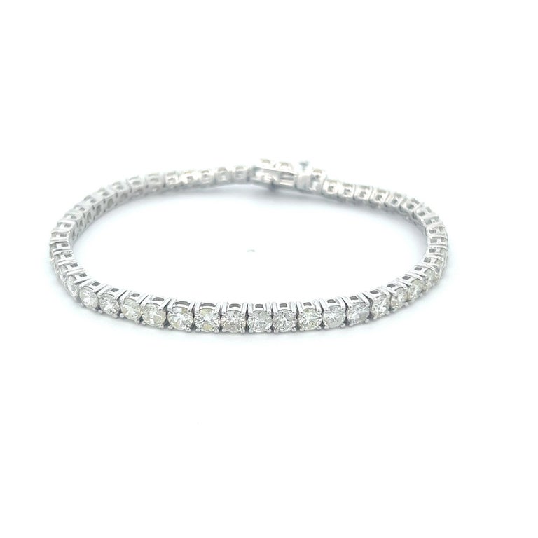 18k Oscar Friedman Diamond Tennis Bracelet For Sale at 1stDibs