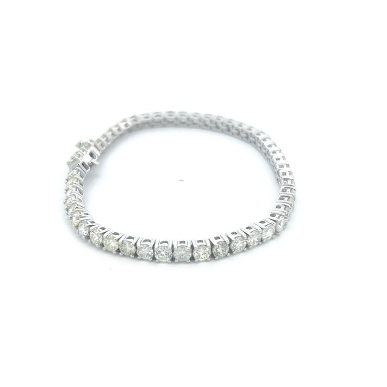 18k Oscar Friedman Diamond Tennis Bracelet For Sale at 1stDibs