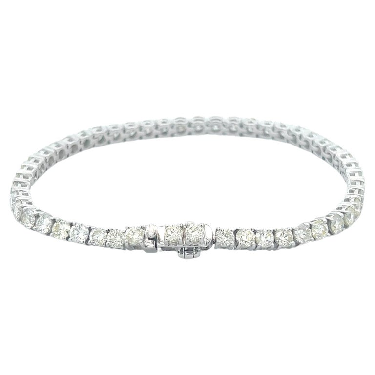 18k Oscar Friedman Diamond Tennis Bracelet For Sale at 1stDibs