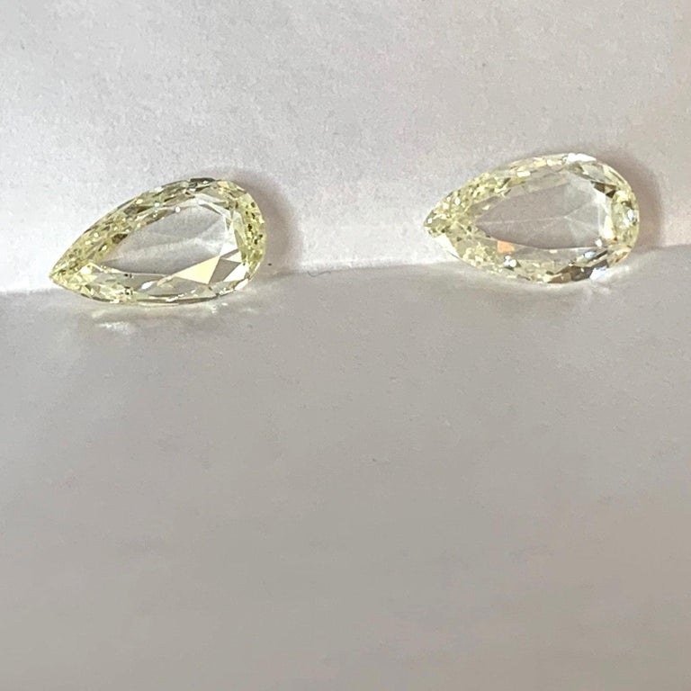 18K Rose Gold 2 Carat Heart shape and 2,88 carat rose-cut Diamond ...