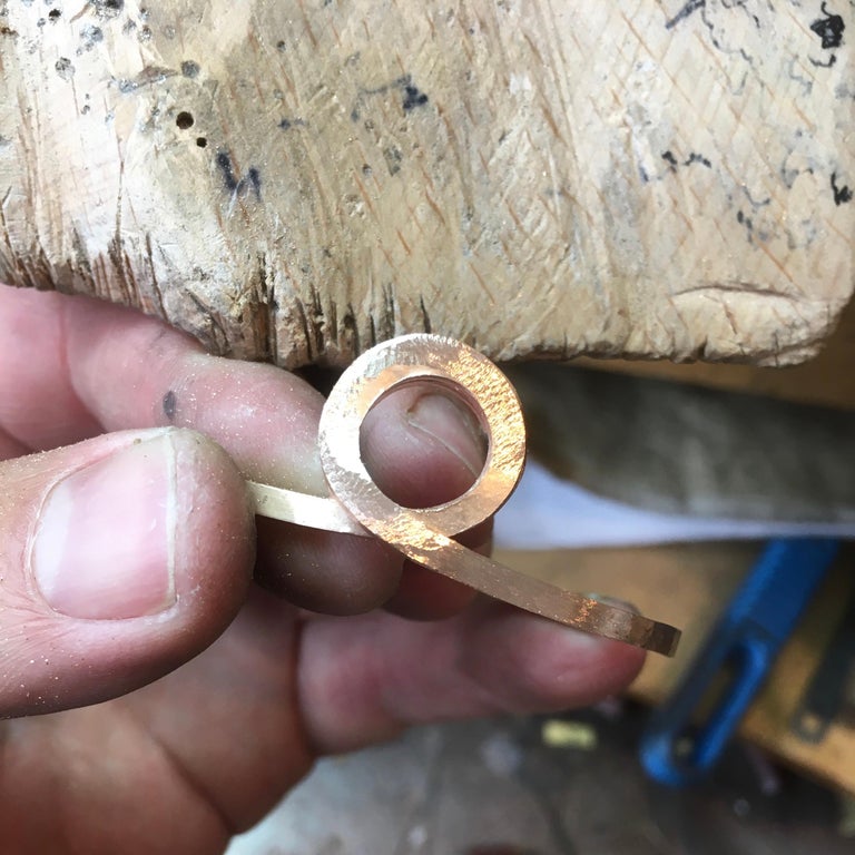18 Karat Rose Gold 2,14 Carat Pigeon's Blood Ruby Arm Cuff For Sale at ...