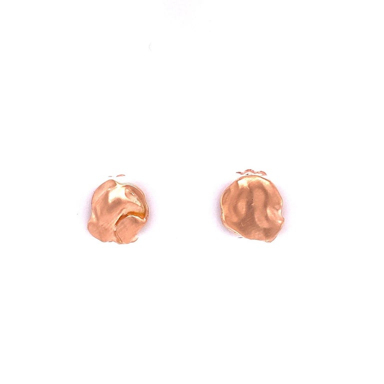 18k Rose Gold Grain Studs with Pink Fresh Water Pearl Jackets For Sale at 1stDibs