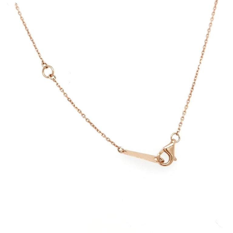 18K Rose Gold Hummingbird Necklace with Multi Color Sapphires and ...