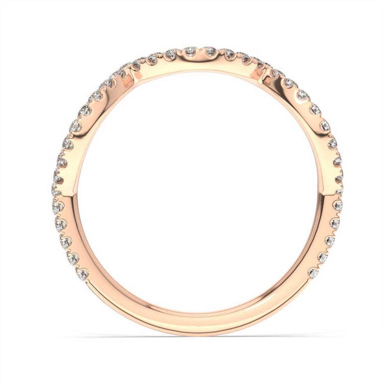 18 Karat Rose Gold Merida Diamond Ring '1/4 Carat' For Sale at 1stDibs