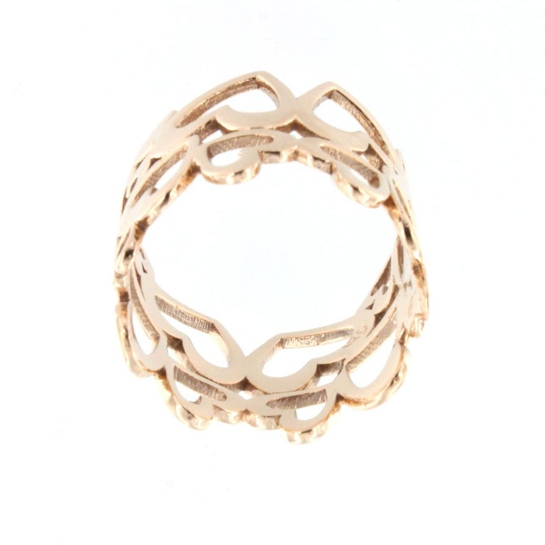 18 Karat Rose Gold Ring For Sale at 1stDibs
