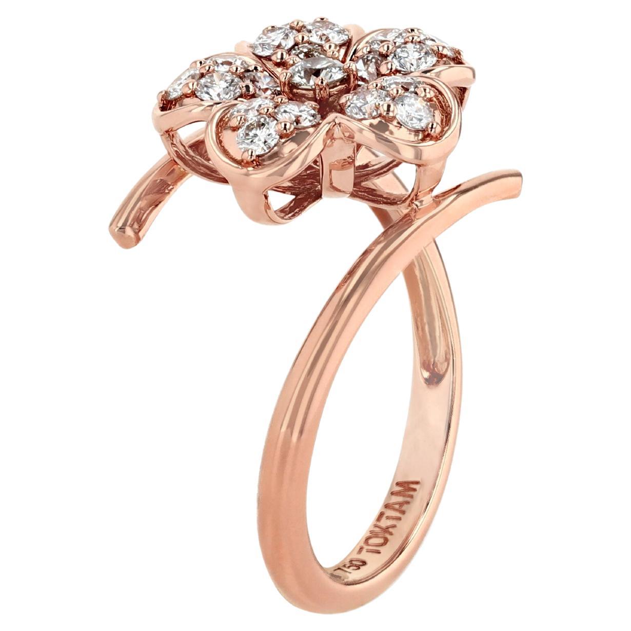 ARTS and CRAFTS Romantic Ring 'Wine and Roses' at 1stDibs