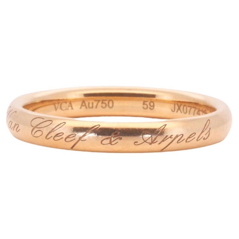 18k Rose Gold Thin Band Ring, Van Cleef and Arpels For Sale at 1stDibs