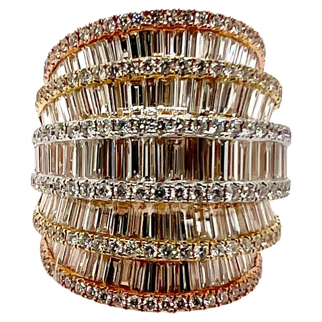 Yellow, White Rose Gold Victorian Band at 1stDibs