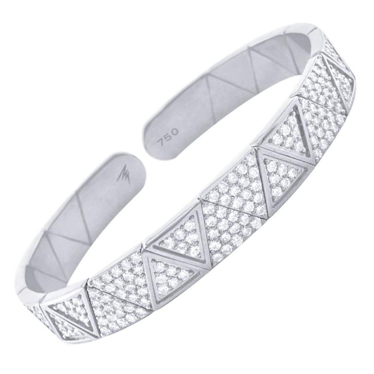 Alessa Full Pave Elixir Bracelet 18 Karat White Gold Elixir Collection ...