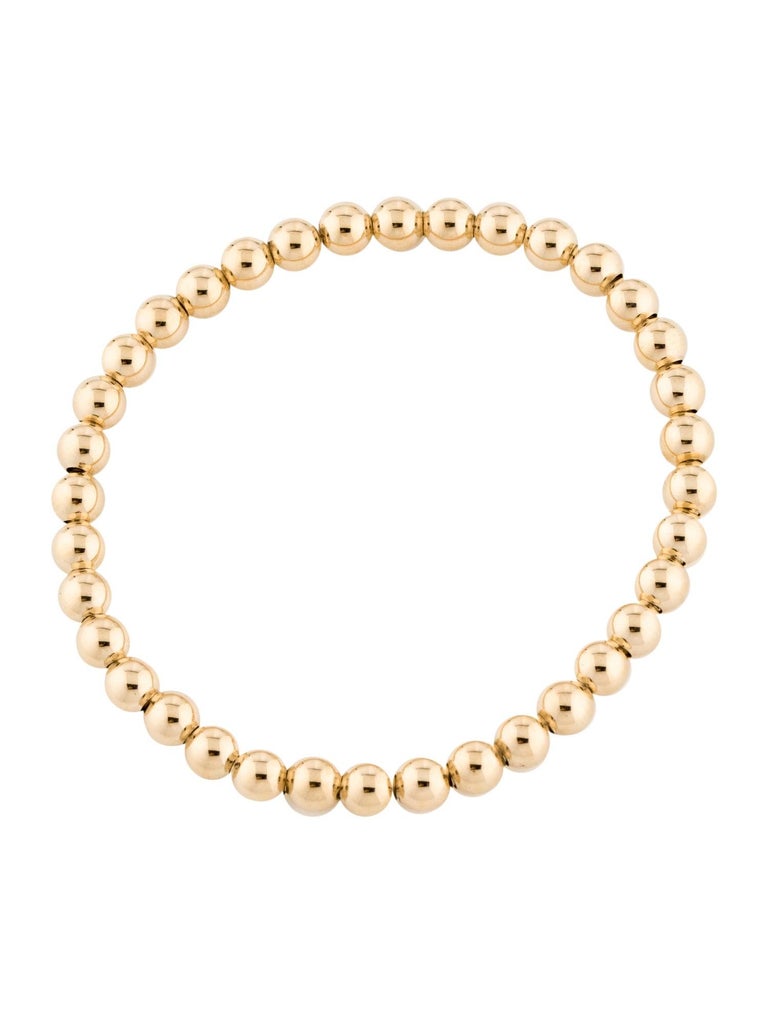 18k White Gold Beaded Stretch Bracelet Beads For Sale at 1stDibs ...