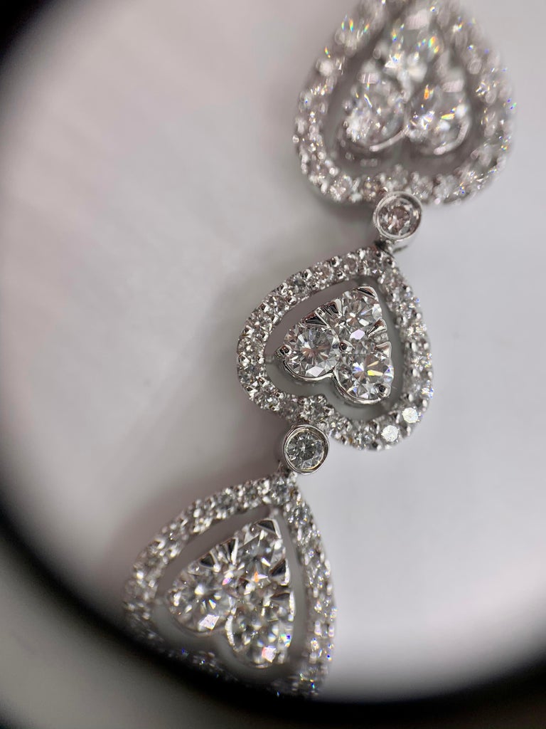 18 Karat White Gold Gregg Ruth Diamond Heart Bracelet For Sale at ...