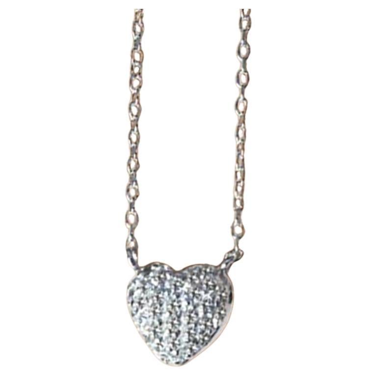 14.35 Carat Heart Shaped Diamond Necklace in White Gold at 1stDibs | 1 ...