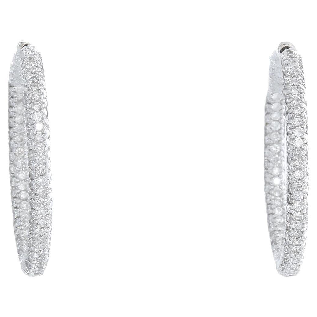 Beautiful Inside Out Hoops For Sale at 1stDibs