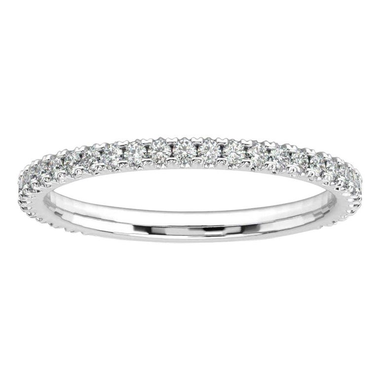 18K White Gold Lauren French Pave Ring '1/3 Ct. tw' For Sale at 1stDibs