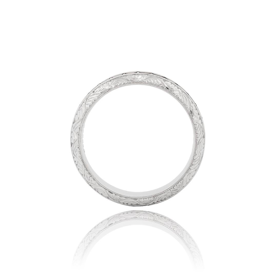 18k White Gold Men’s Convex Tube Band Ring For Sale at 1stDibs