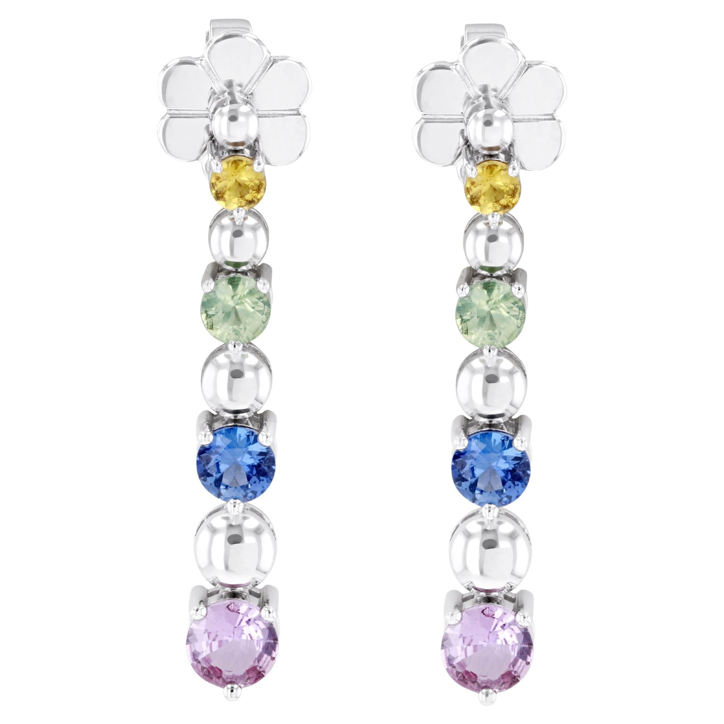 Colored Diamond Earrings Blackened Gold Michelle Ong art Carnet Long ...