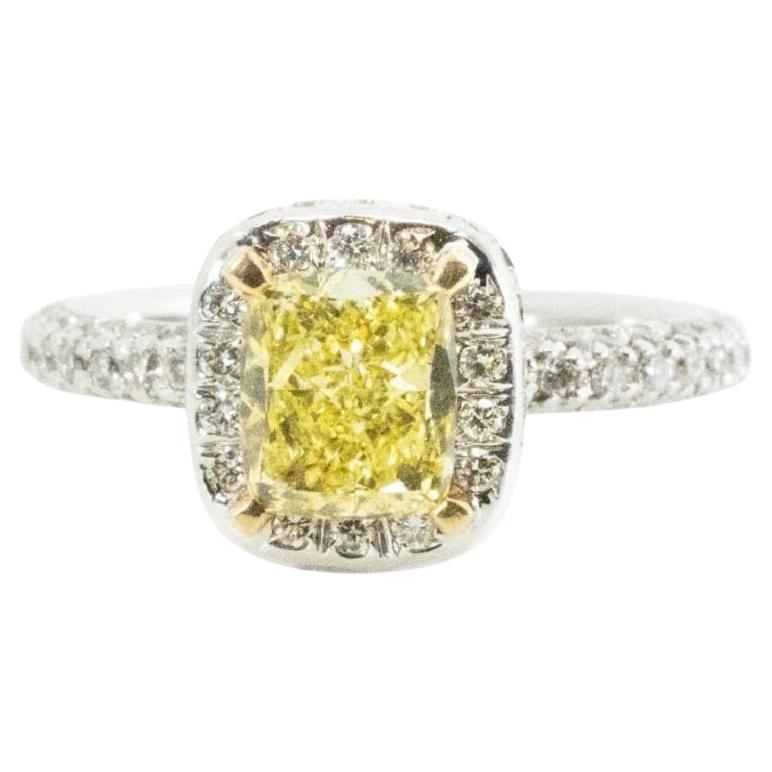 Graff Diamond and Yellow Diamond 'Diamond on Diamond' White Gold Ring ...