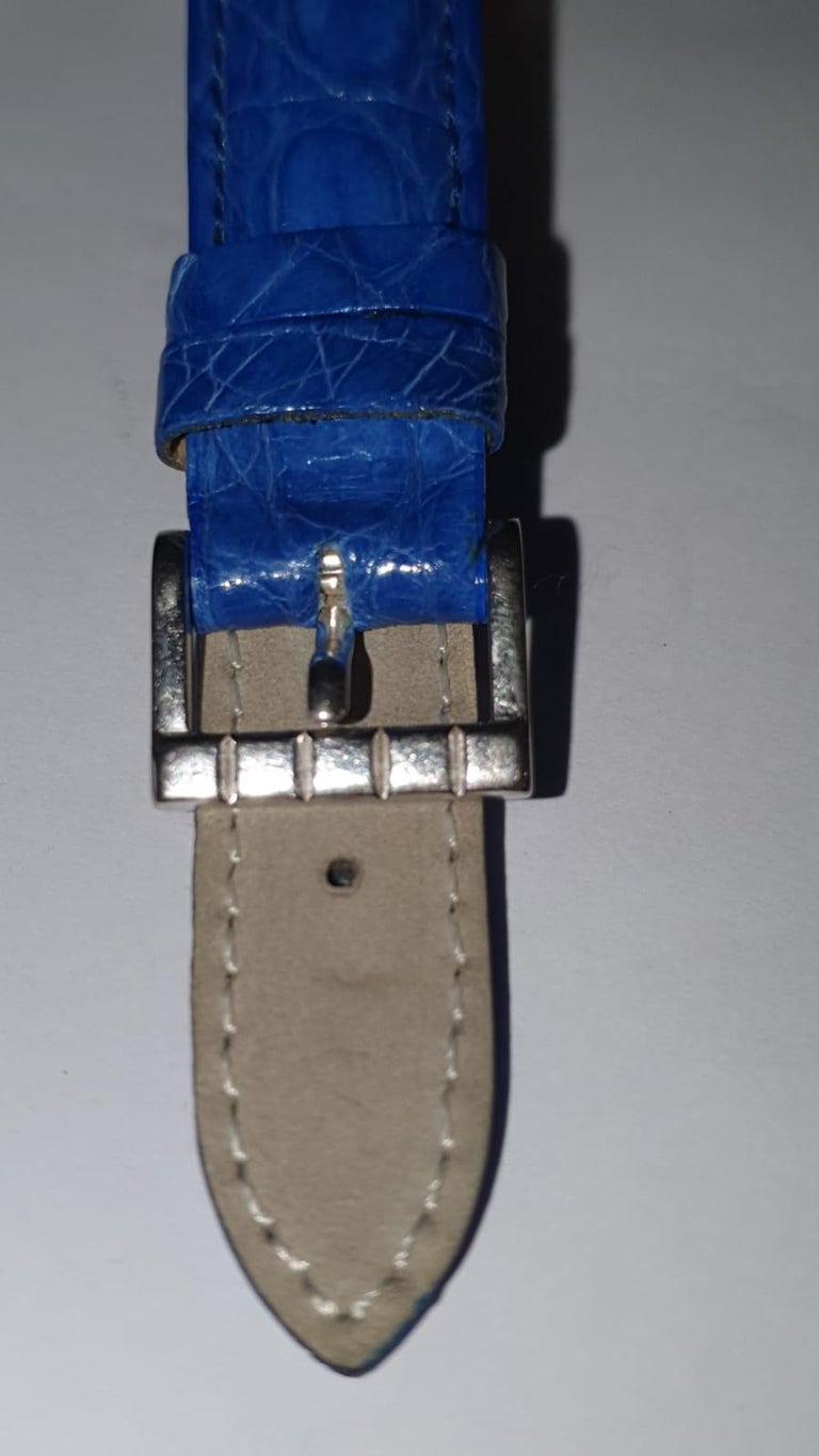 18K White Gold with Diamonds Chopard Ice Cube Watch at 1stDibs