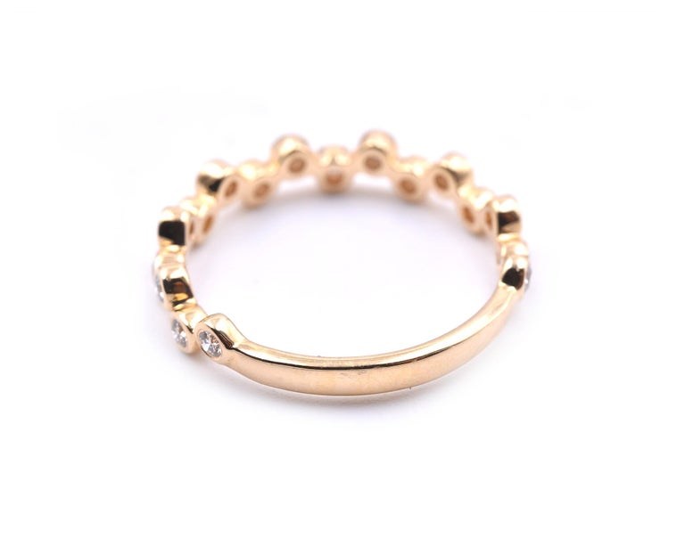 18 Karat Yellow Gold .32 Carat Diamond Band at 1stDibs | 32 karat gold ring
