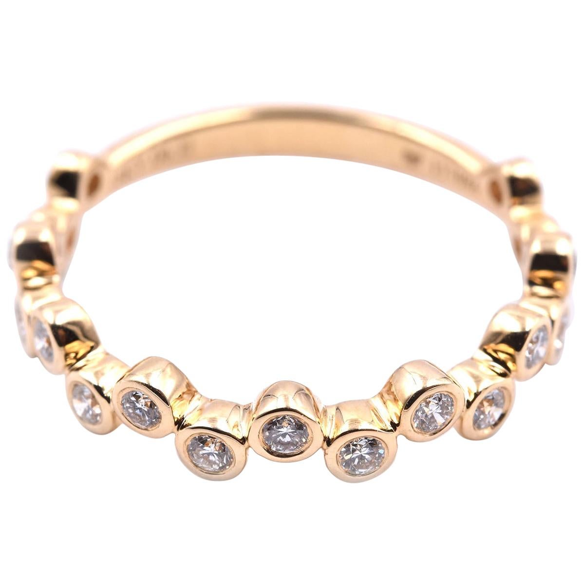 18 Karat Yellow Gold .32 Carat Diamond Band at 1stDibs | 32 karat gold ring