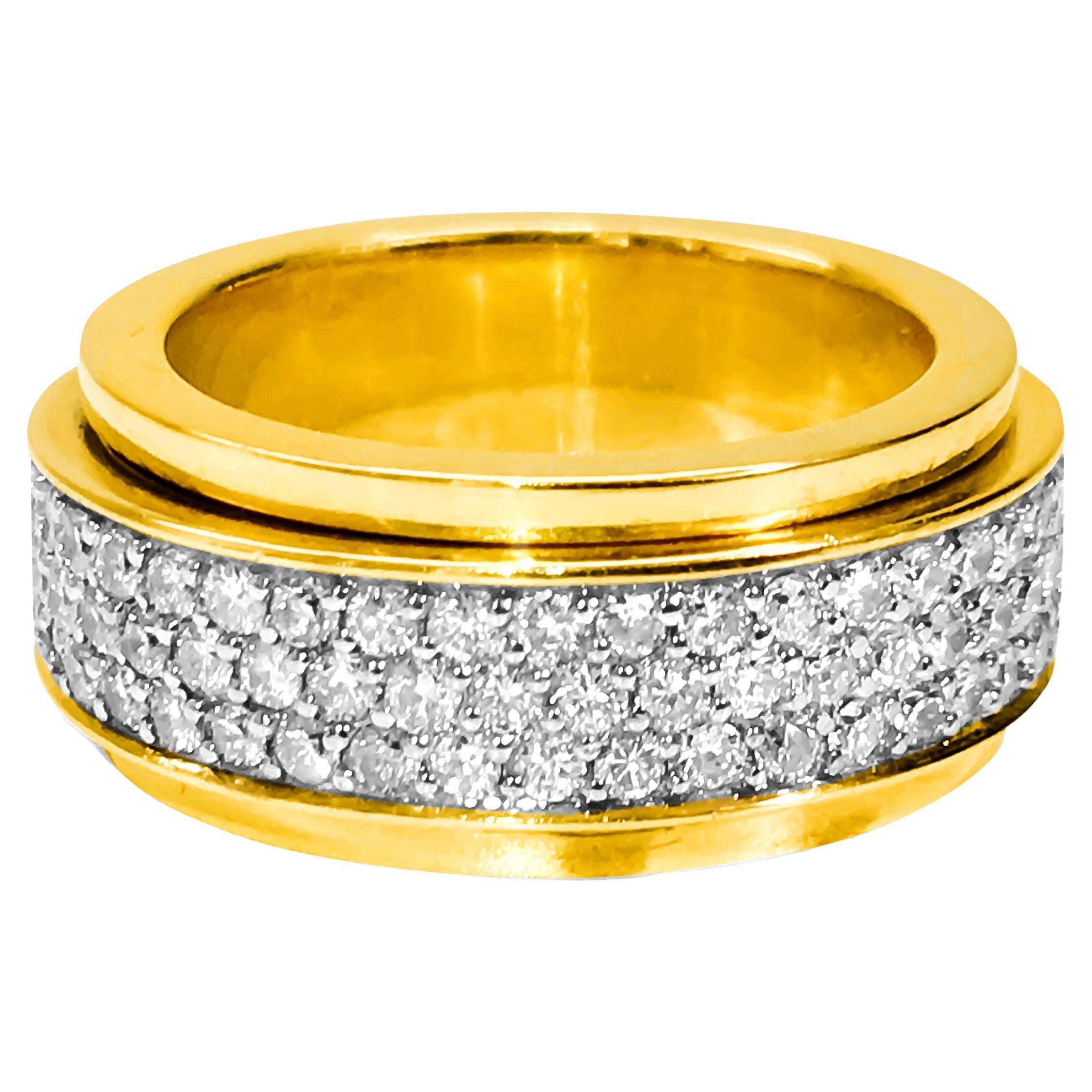 Vintage 18 Carat Gold Heart Padlock Ring at 1stDibs