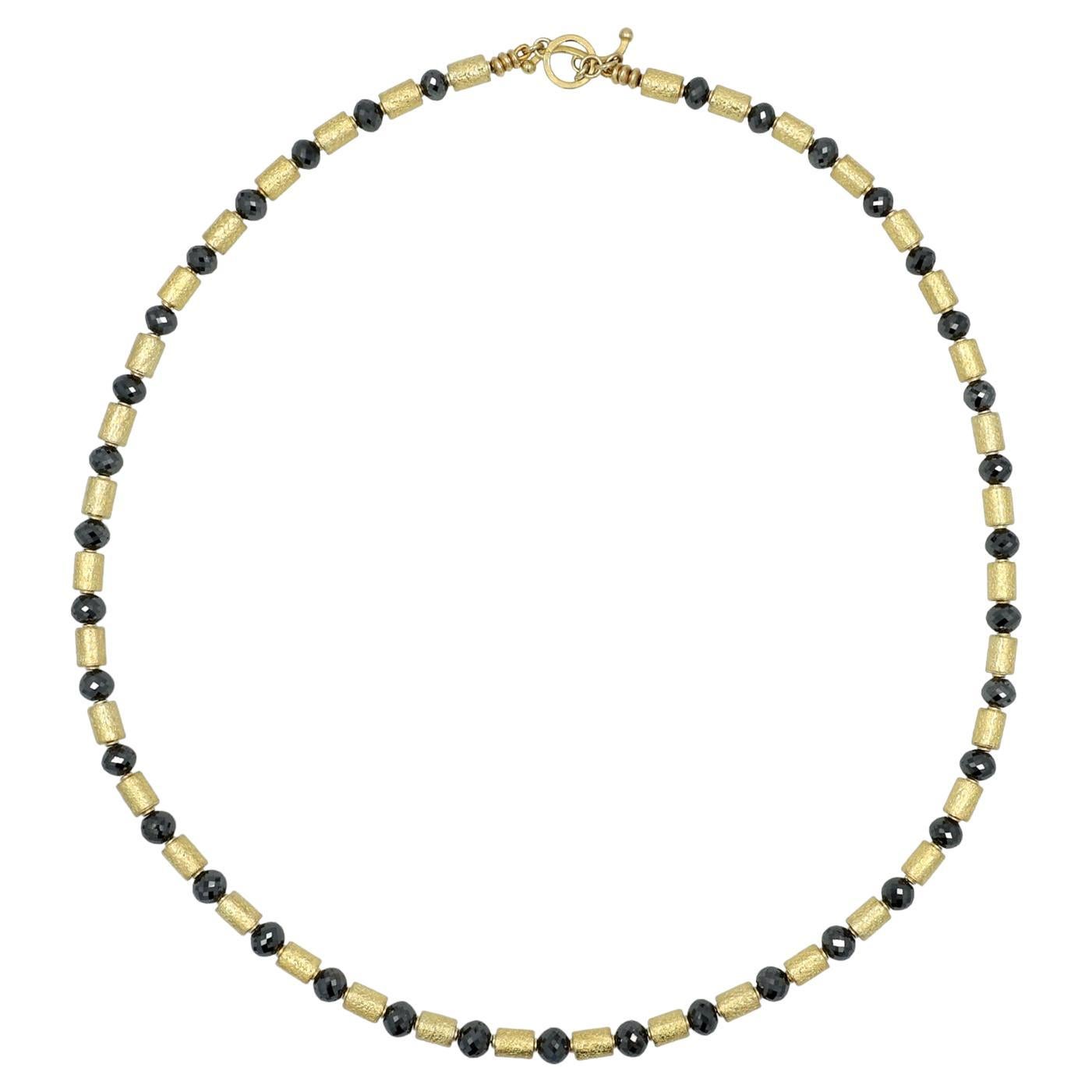 18K Yellow Gold Ruby Bead Necklace by Barbara Heinrich For Sale at 1stDibs