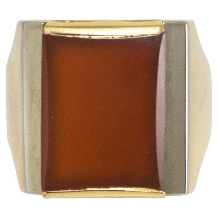 Customizable Bespoke Chevalier 18K Yellow Gold Ring For Sale at 1stDibs