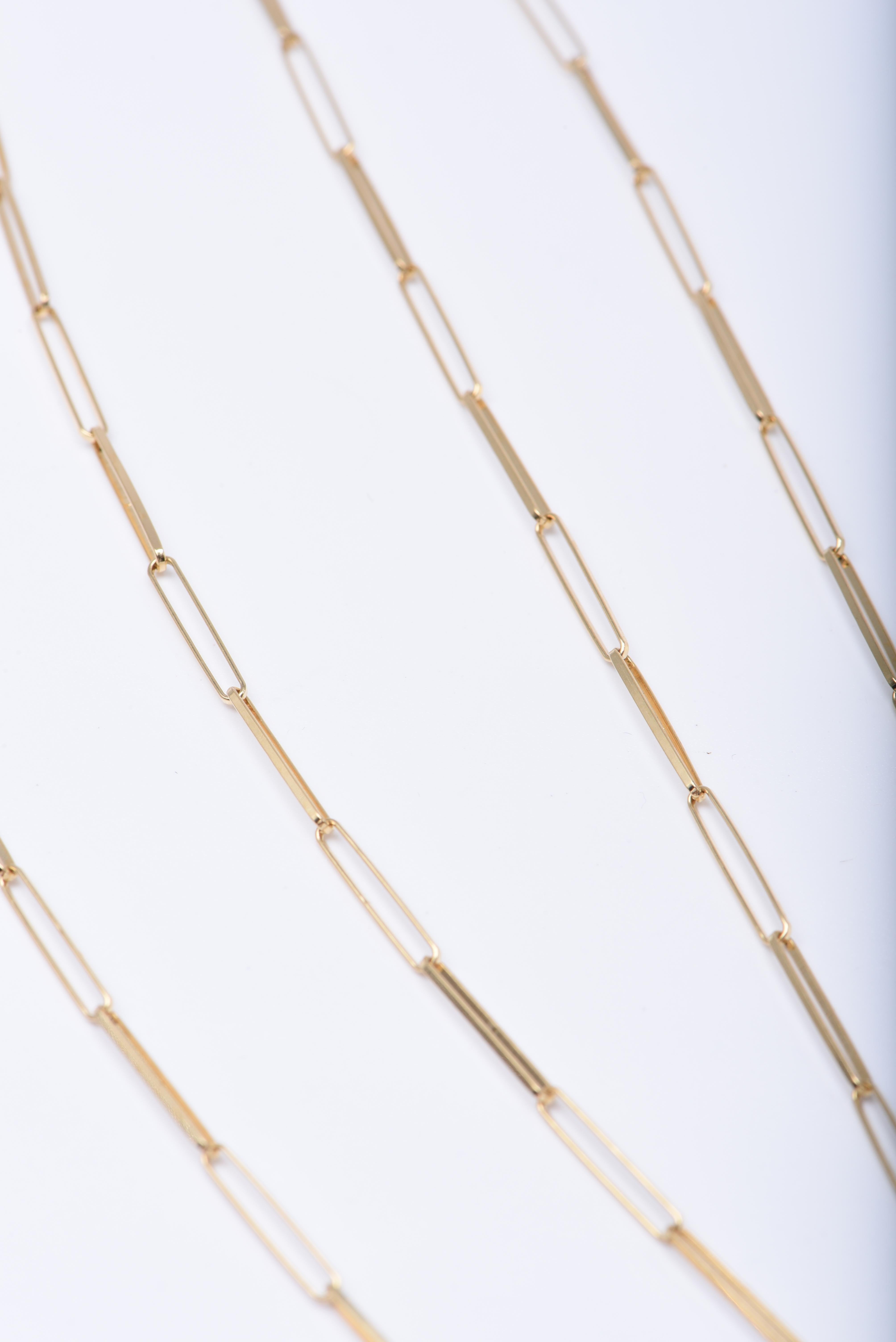 18K Yellow Gold Chain For Sale at 1stDibs