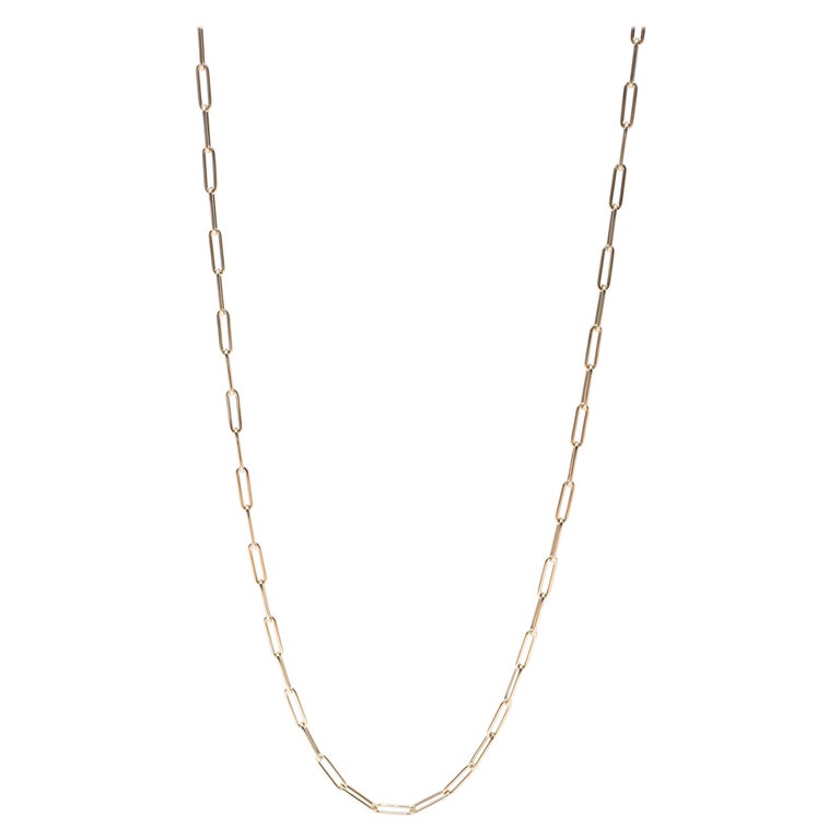 18K Yellow Gold Chain For Sale at 1stDibs