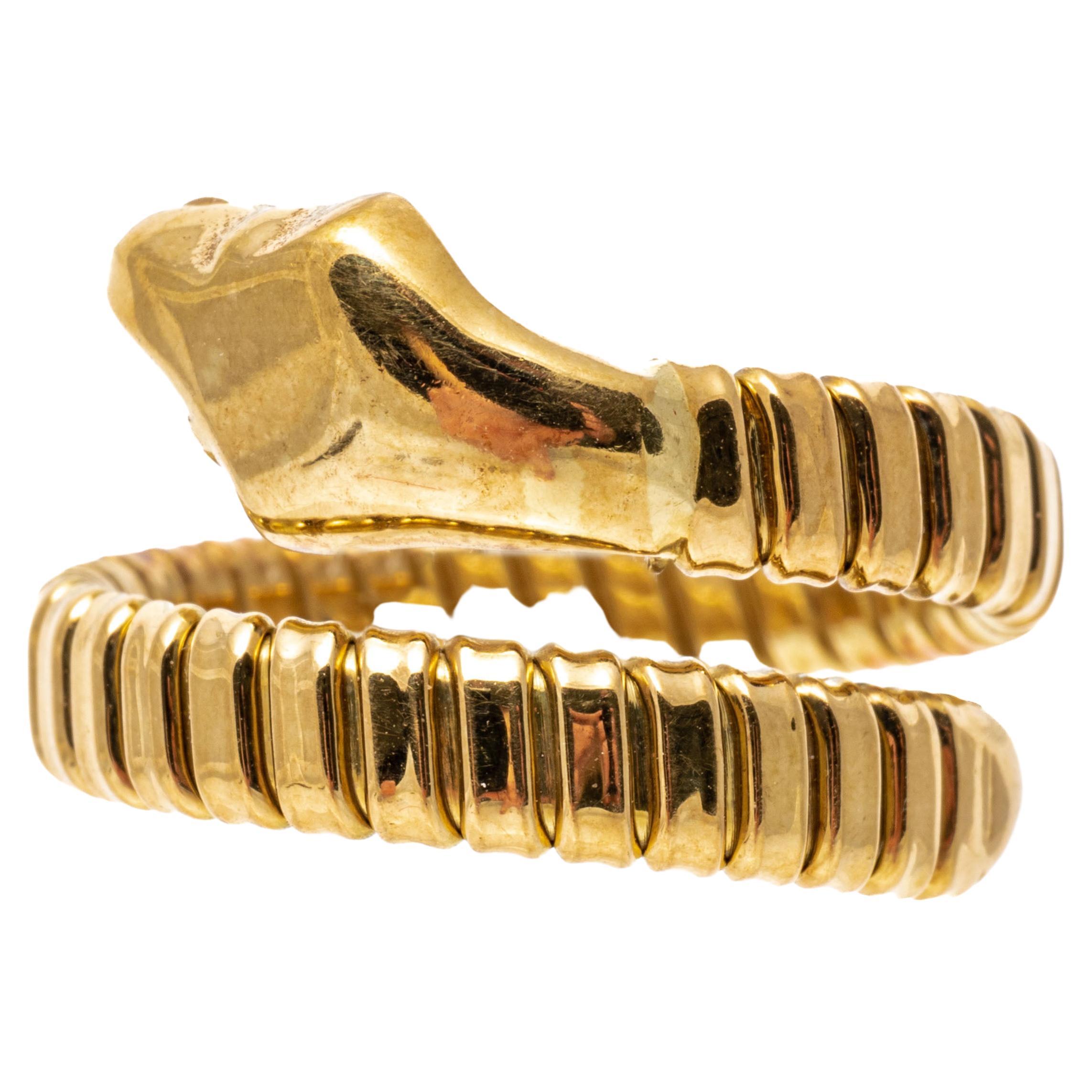 Coil Ring in Yellow Gold For Sale at 1stDibs