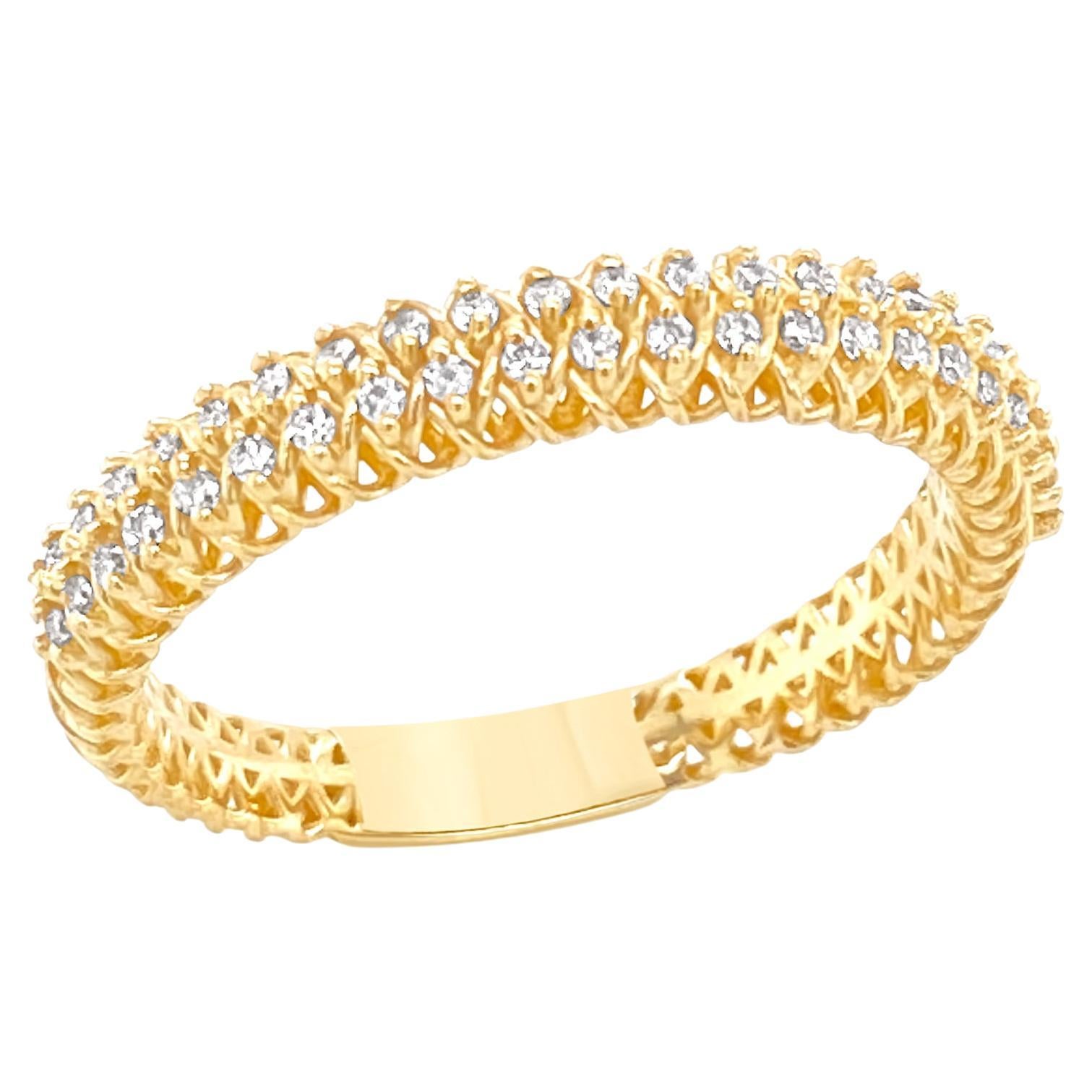 18K Yellow Gold GIA Bezel Triangular Ruby Solitaire Pave Diamond Dome ...