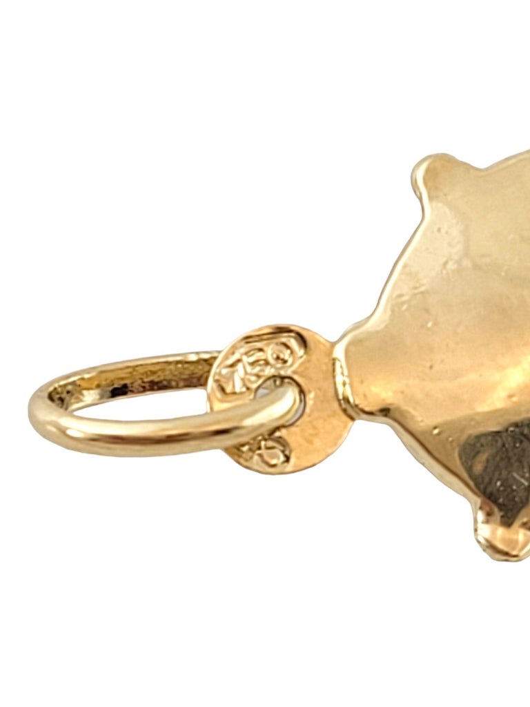 18k Yellow Gold Enamel Ladybug Charm For Sale at 1stDibs