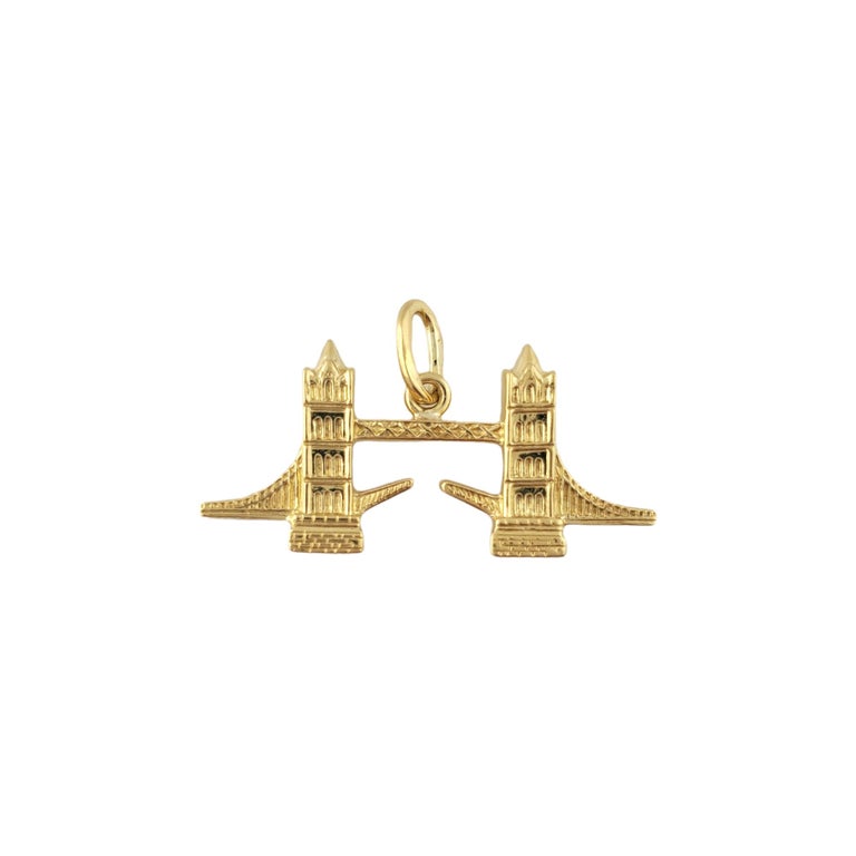 18K Yellow Gold London Bridge Charm at 1stDibs