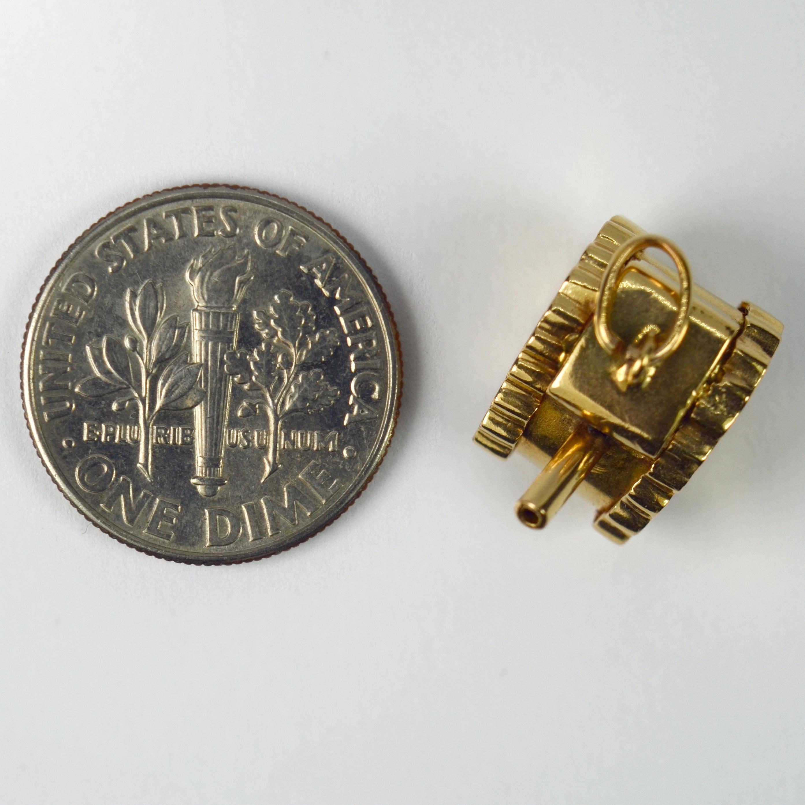 18 Karat Yellow Gold Military Tank Charm Pendant at 1stDibs | tank ...