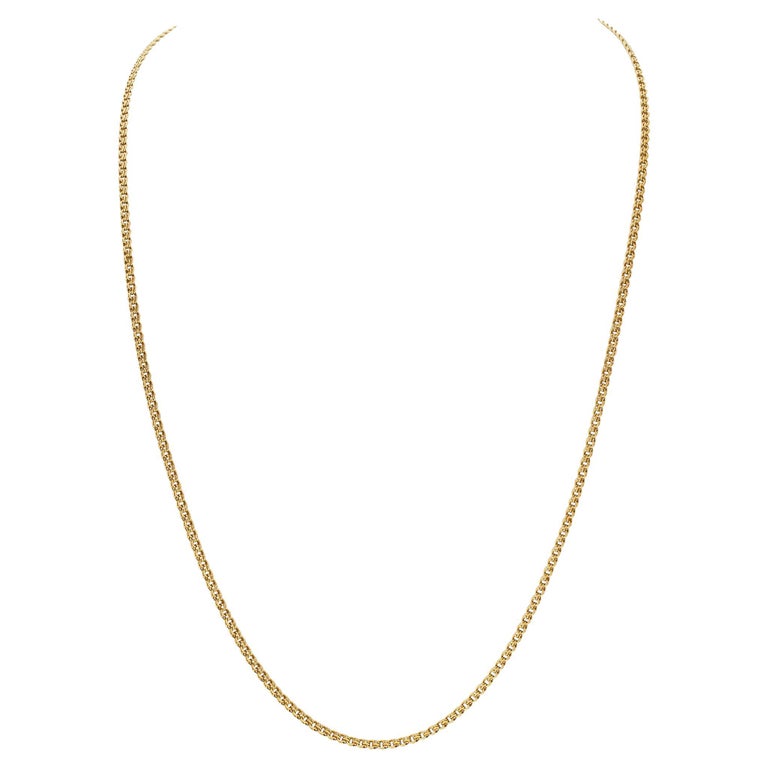 18k yellow gold necklace chain at 1stDibs