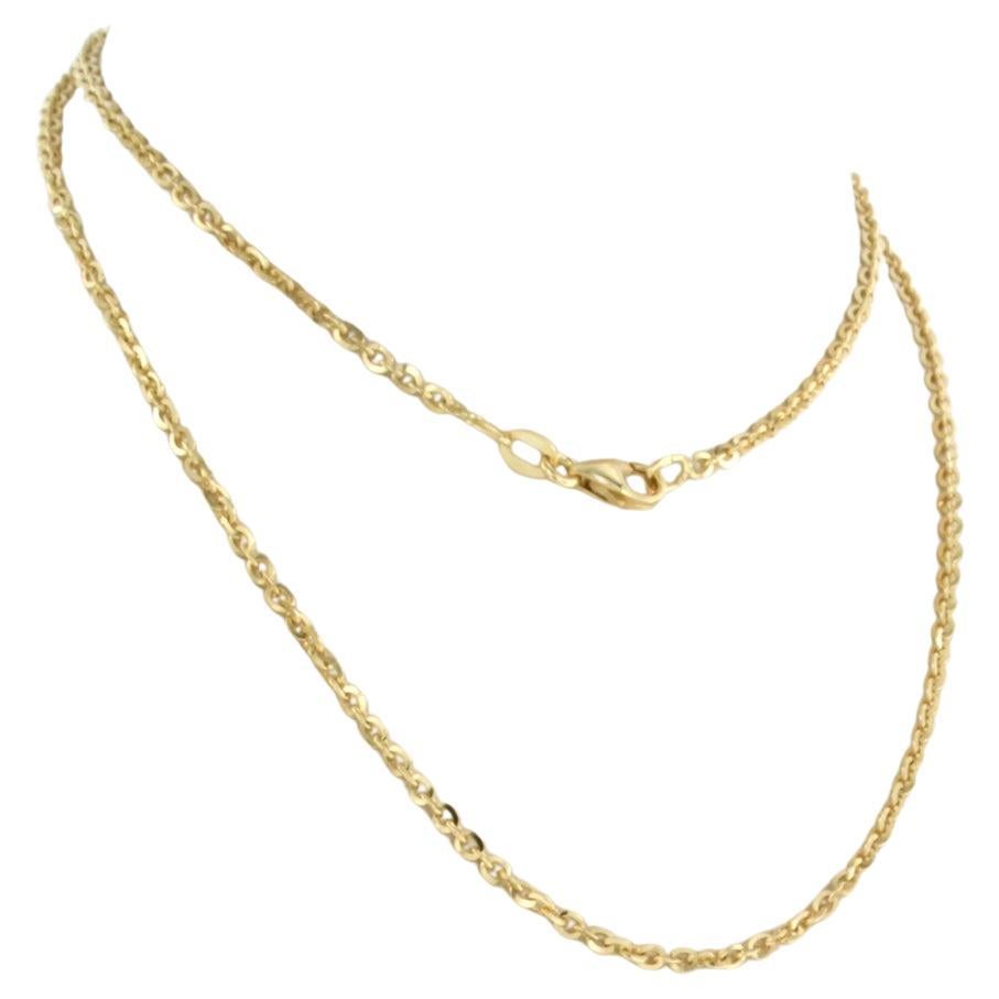 Yellow Gold Rope Length Serpentine Necklace For Sale at 1stDibs