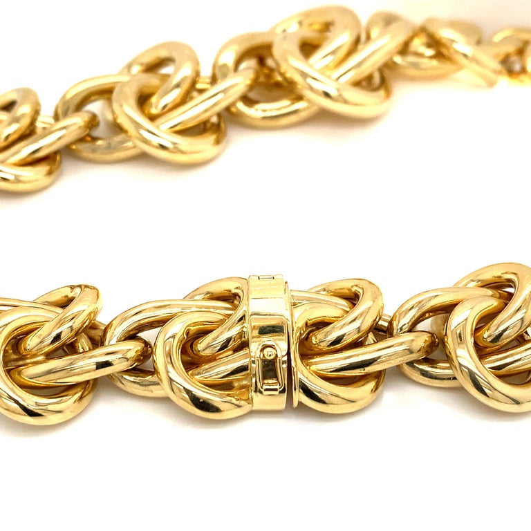 18k Yellow Gold Neiman Marcus Beladora Chain Necklace For Sale at 1stDibs