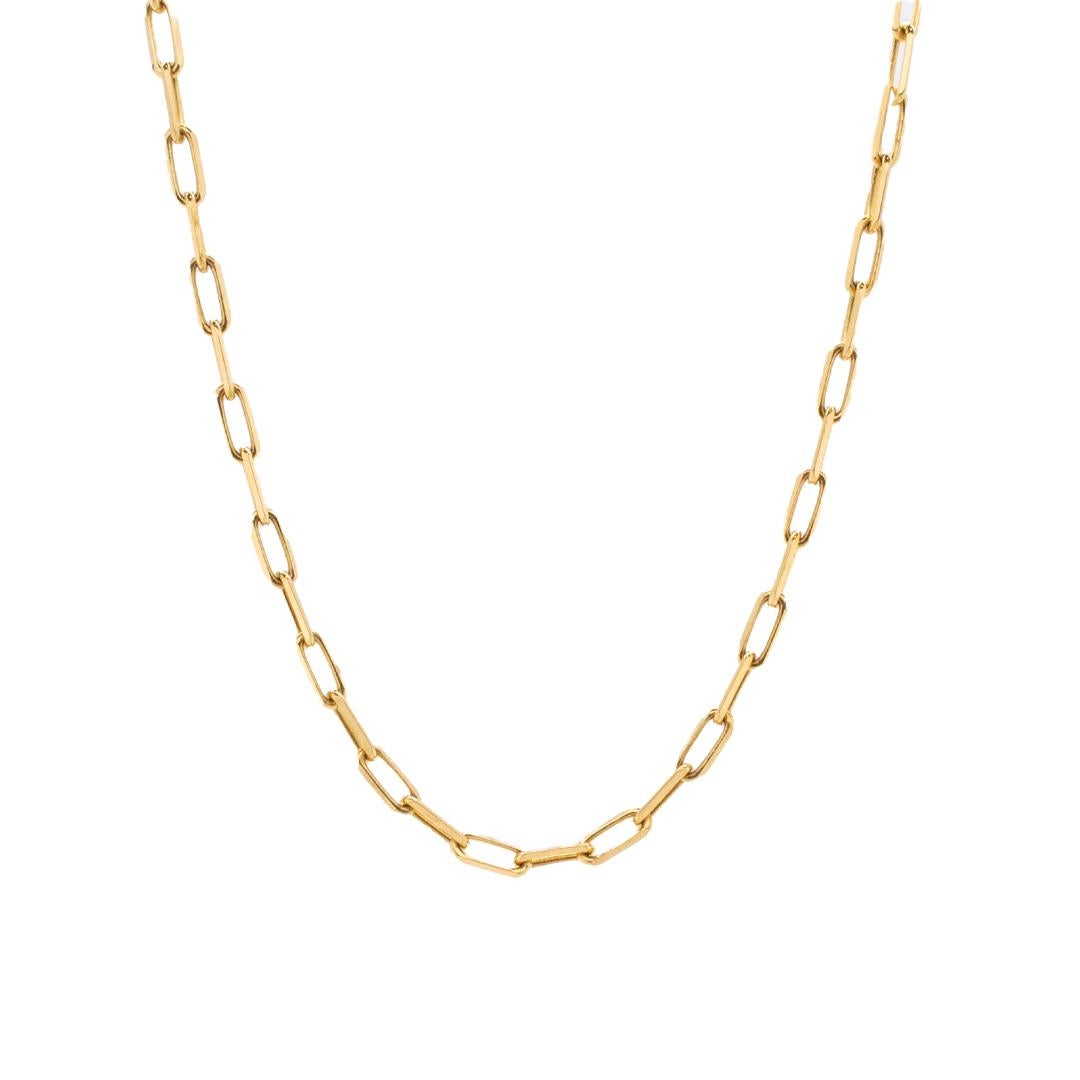 Gucci 18 Karat Yellow Gold Paperclip Link Chain For Sale at 1stDibs ...