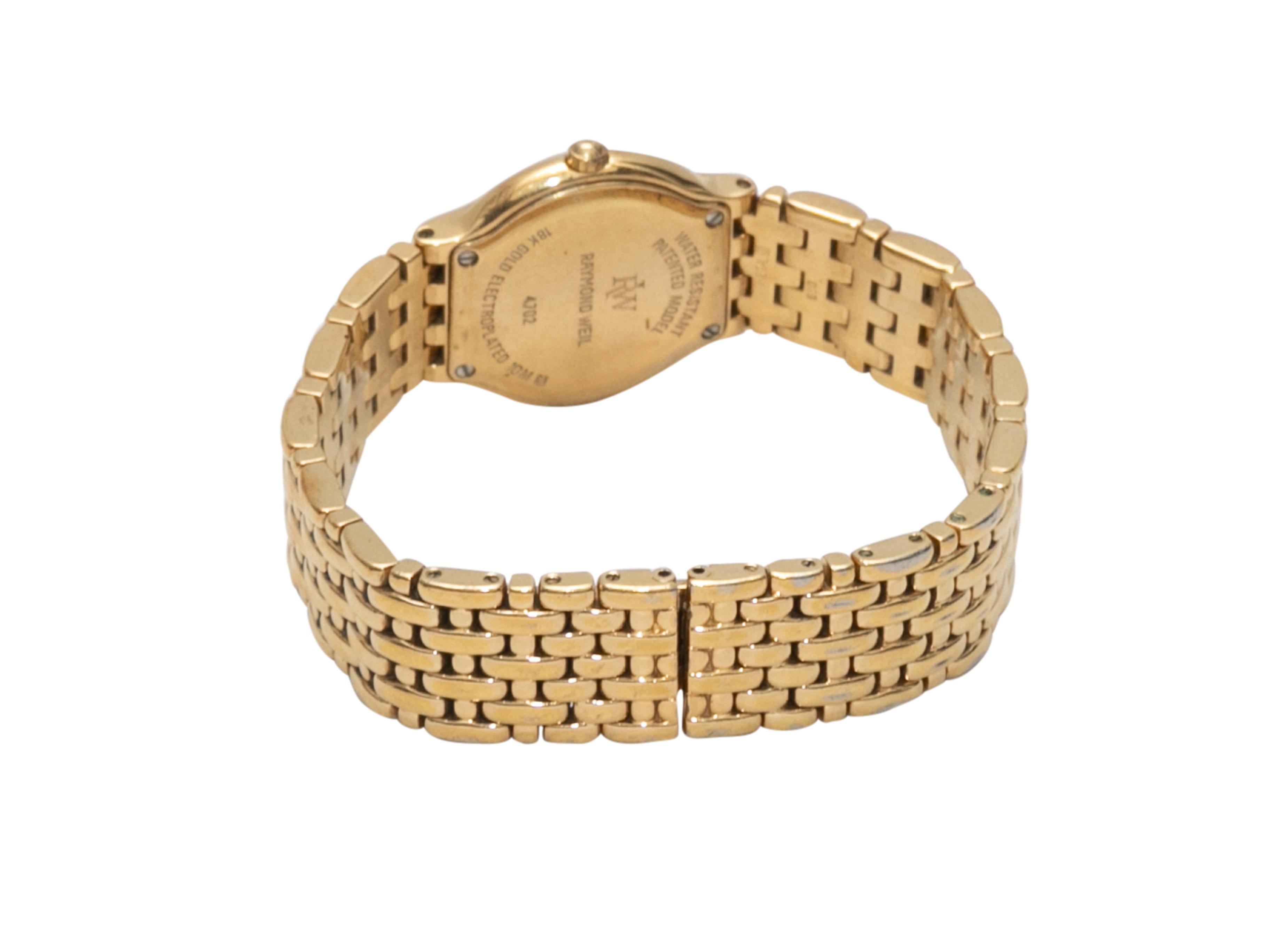 18K Yellow Gold Raymon Weil Geneve Fidelio Watch For Sale at 1stDibs ...
