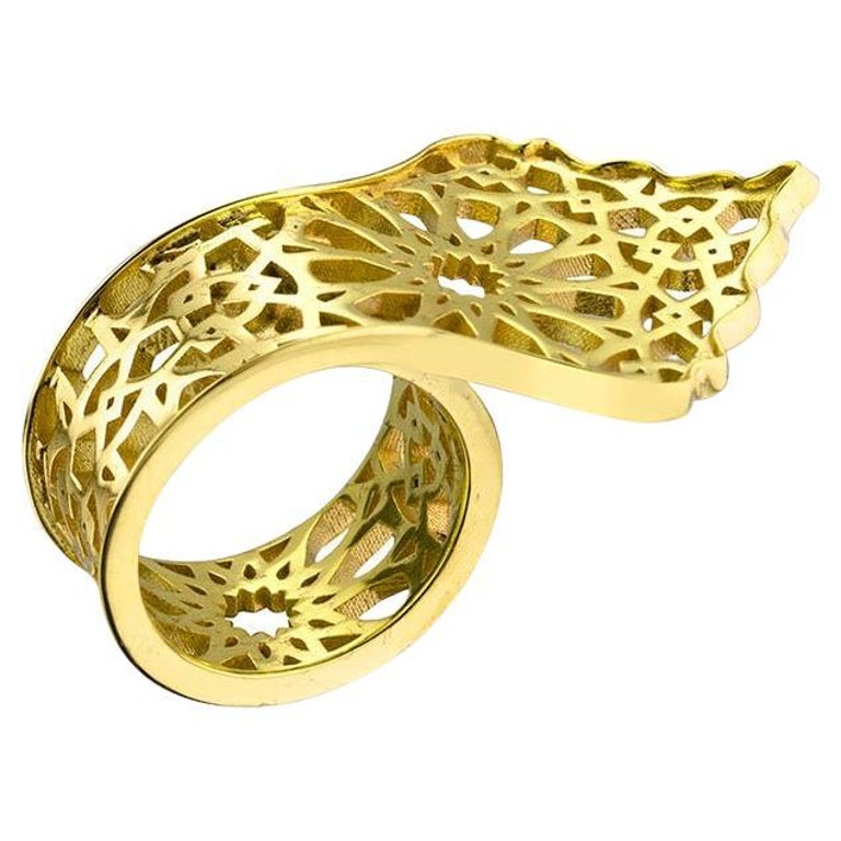Customizable Tail Ring in 18K Yellow Gold For Sale at 1stDibs