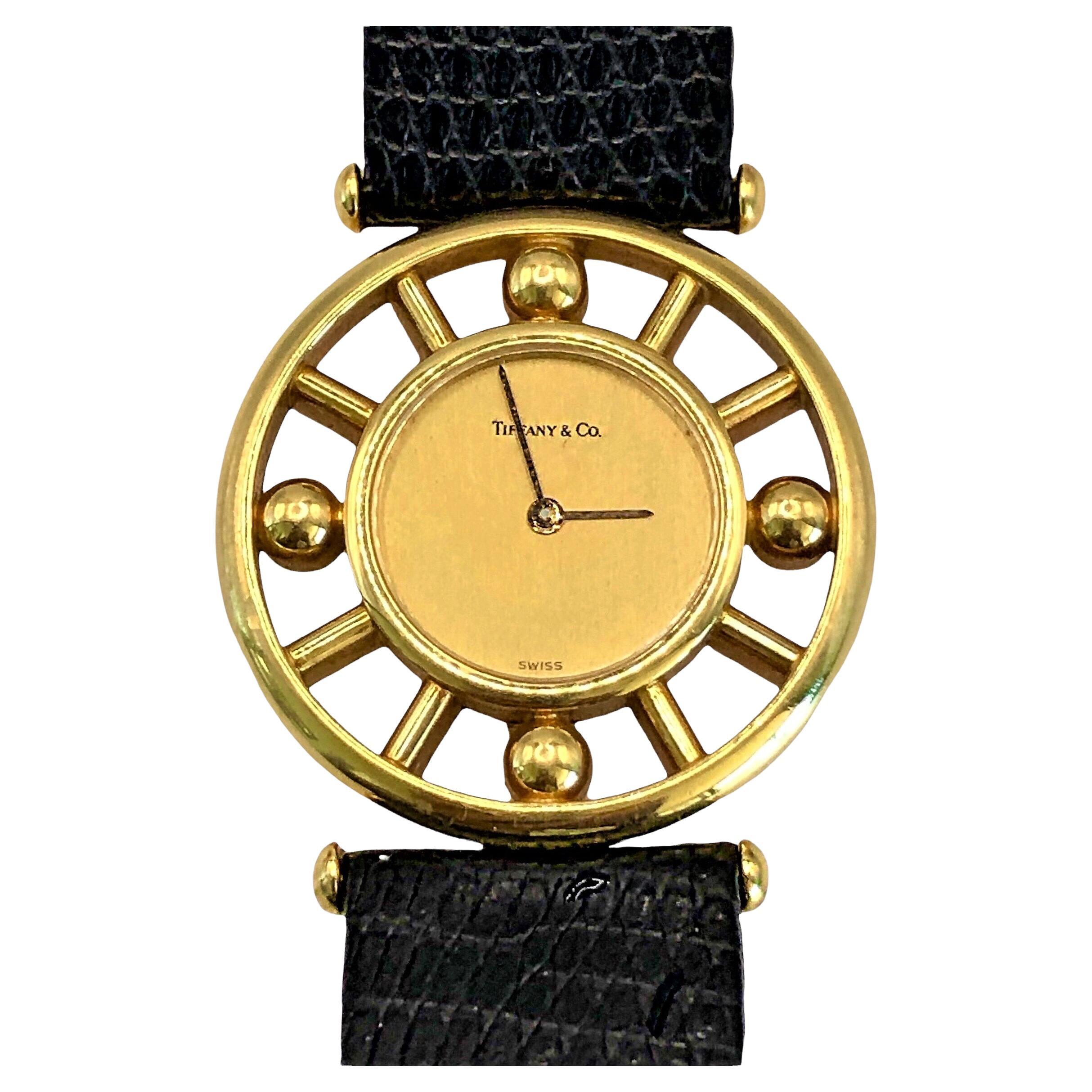 Tiffany and Co. Paloma Picasso Lady's White Gold Diamond Wristwatch For ...