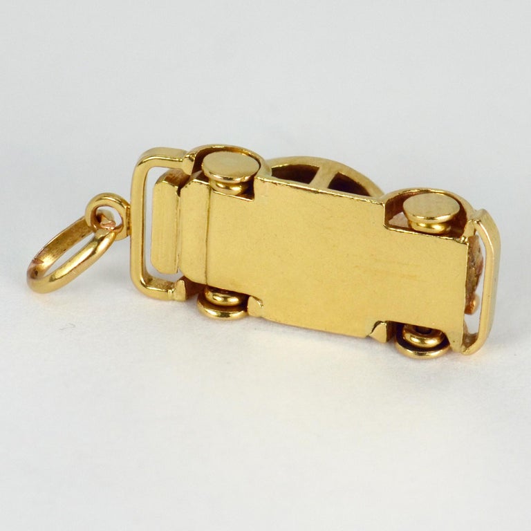 18 Karat Yellow Gold Saloon Car Charm Pendant at 1stDibs