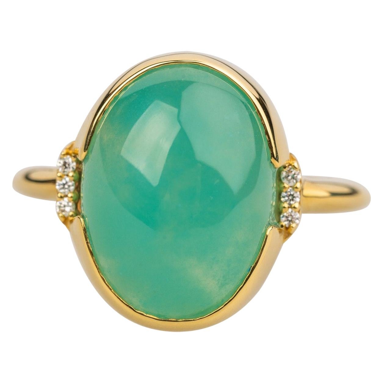 Vhernier Plateau Chalcedony and Gold Ring at 1stDibs