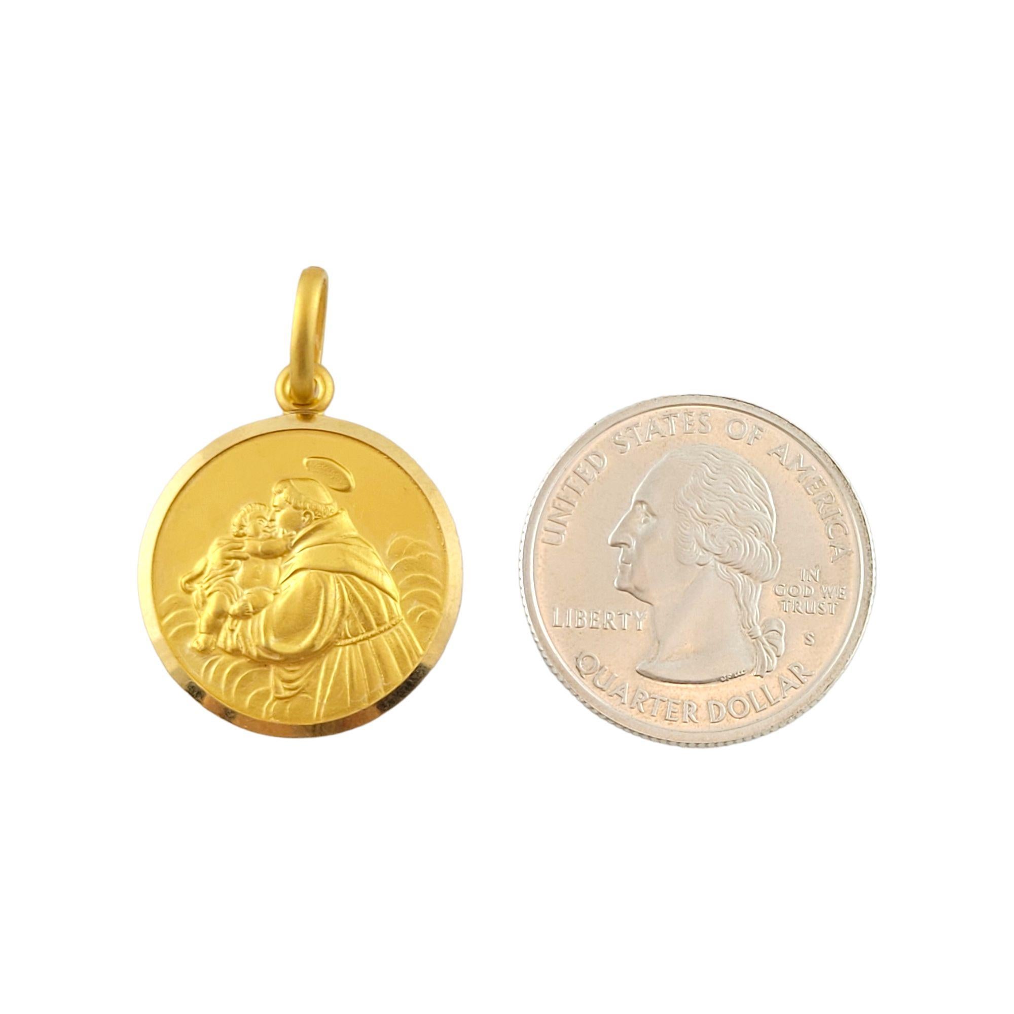 18K Yellow Gold St. Anthony Pendant at 1stDibs | 18k gold st anthony ...